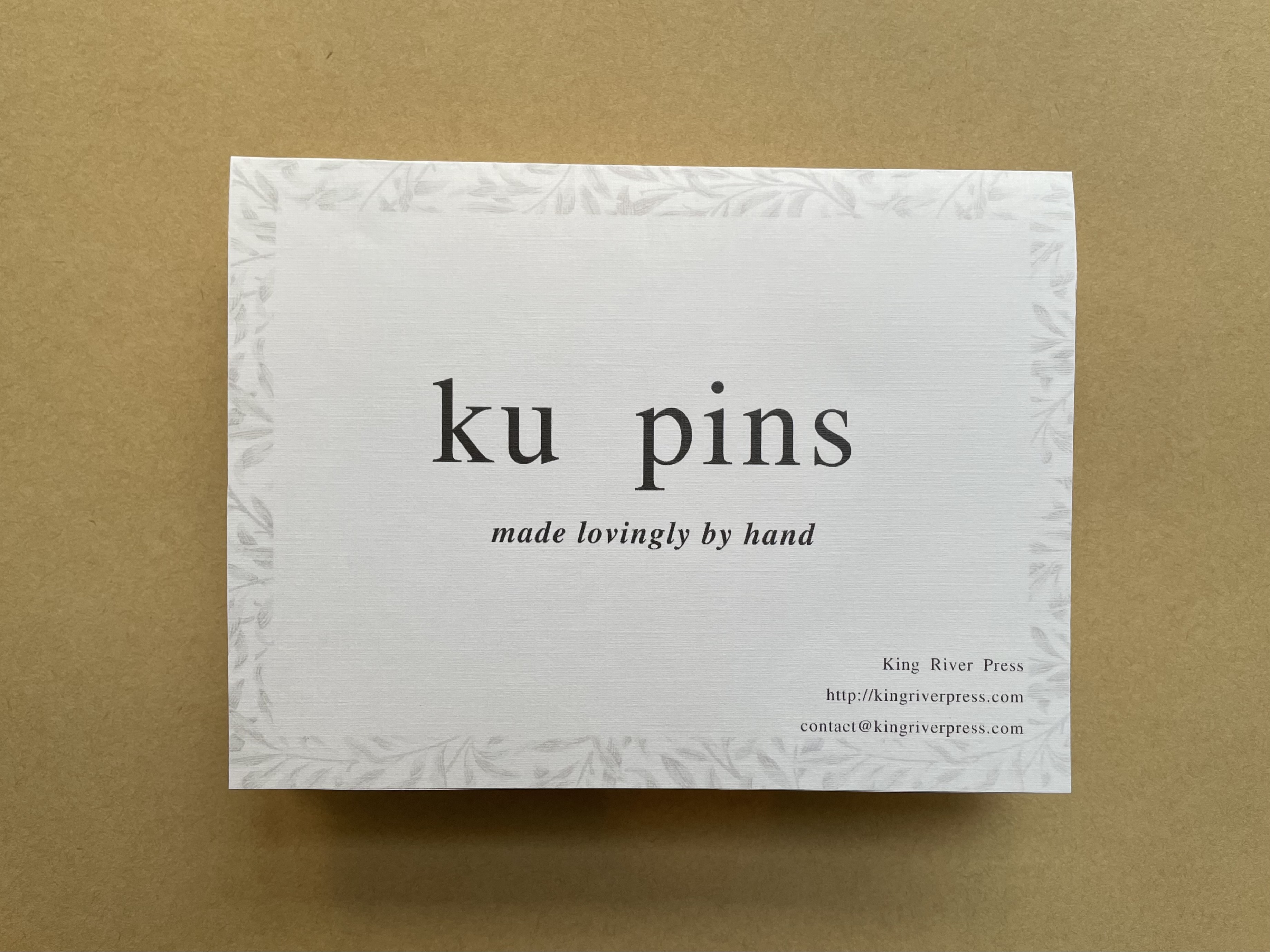 felt ku pins and ku tags | King River Press